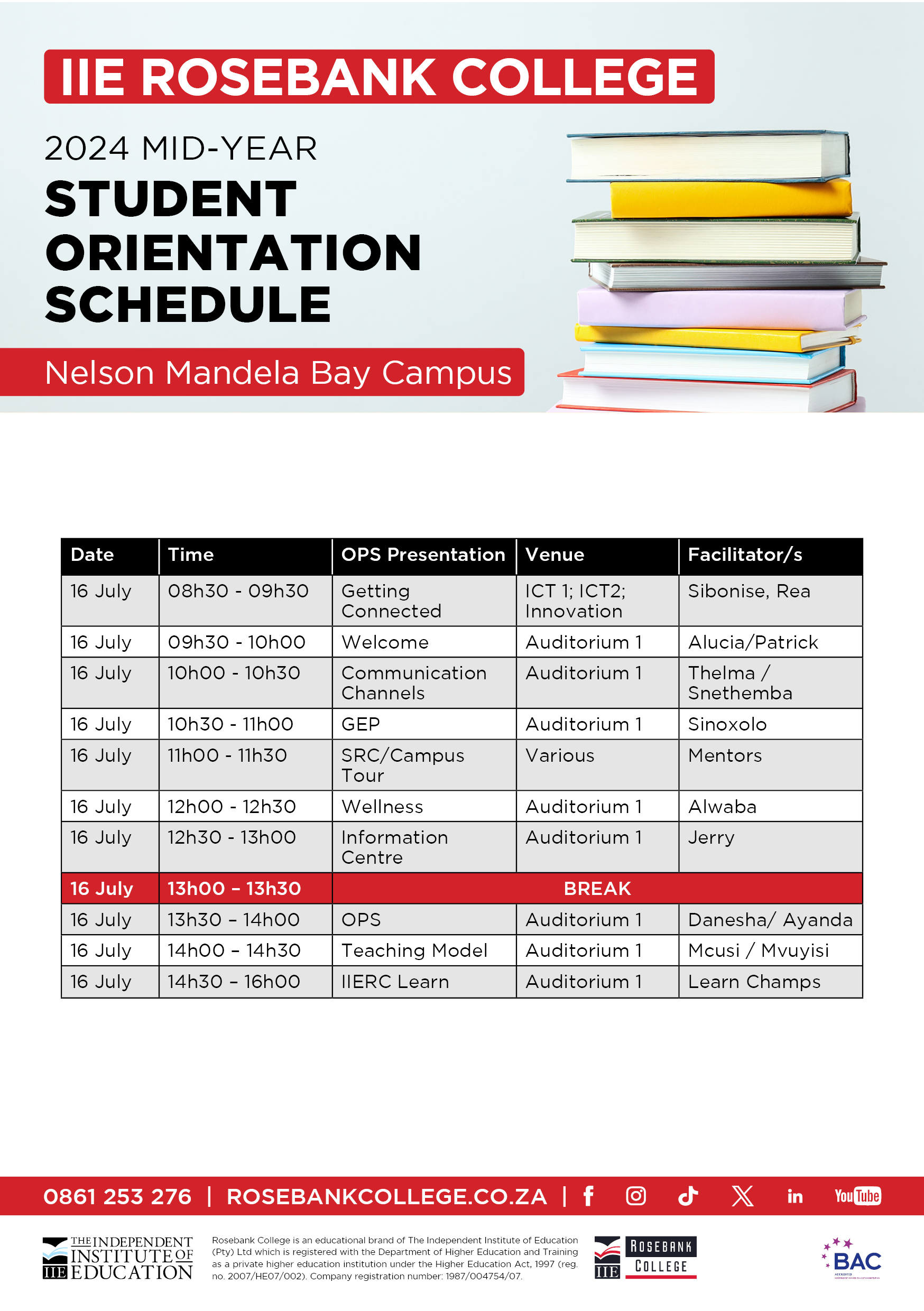Student Orientation - Rosebank College