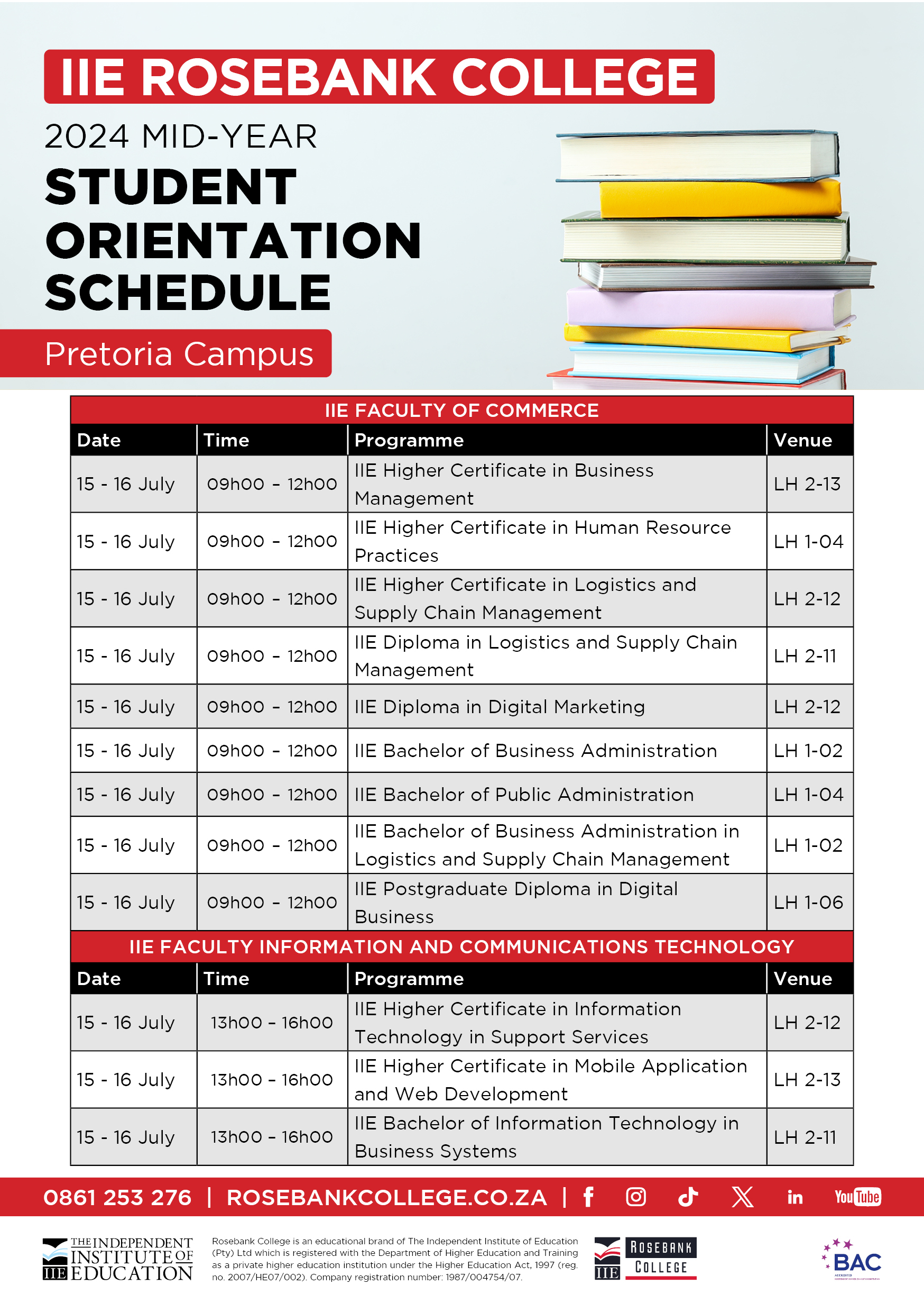 Student Orientation - Rosebank College